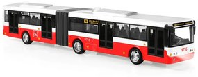 Rappa Kloubový autobus se zvukem červená, 36 cm