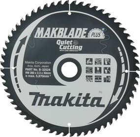Makita Kotoučová Pila 260x30x60z Makblade Plus Dřevo