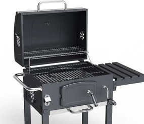 Avenberg Multifunkční BBQ gril Genius + litinový rošt + tál + pizza kámen, 70 x 103 x 105 cm