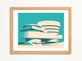 Patrik Antczak | Guggenheim | Časově limitovaná edice Rám: Bez rámu, Velikost: 30 x 40 cm