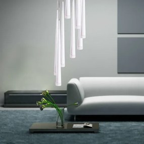 Minimalistické svítidlo Stylo 8 bílé