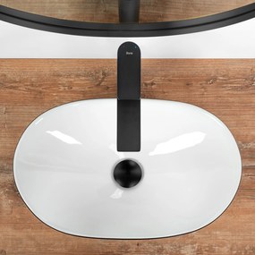 Rea Royal Mini, umyvadlo na desku 480x305x145 mm, černá-bílá, REA-U0538
