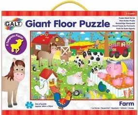 GALT Velké podlahové puzzle – na farmě / 3 - 6 let