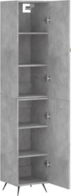 Skříň highboard betonově šedá 34,5x34x180 cm kompozitní dřevo 3198765