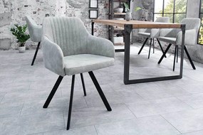 Designové křeslo Mallory šedé
