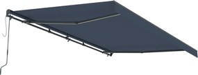Elektrická markýza s LED osvětlením BestBerg BBSU-EL495CG / 495 x 300 cm / šedá