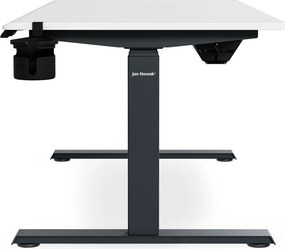 Elektrický stůl s nastavením výšky ergonomický antracitově-bílý, 1400x700 mm: ARIA