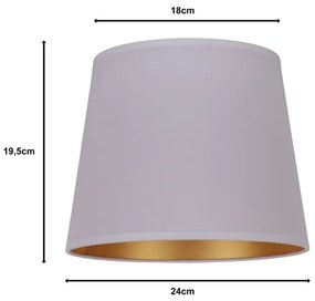 Duolla - Stínidlo k stolní lampě CLASSIC M E27 pr. 24 cm šedá