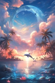 Plakát - Elegantní Delfín