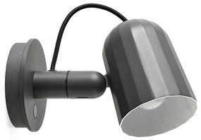 HAY Noc Wall Button LED nástěnné světlo tmavě šedá