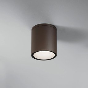FAN I-CITIZEN-Q1-BRO Venkovní stropní svítidlo Citizen, corten, 1 x E27, IP54, 15 x 15 x 17 cm - FANEUROPE
