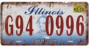 Cedule značka Illinois