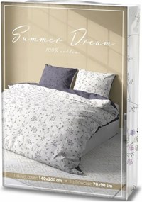 Bavlněné ložní povlečení Summer Dream s jemným květinovým vzorem - 100% bavlna - 70 x 90 cm + 140 x 200 cm