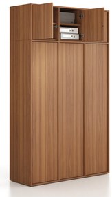 Nástavba pro skříně FRAME, 3x dveře, 1299 x 450 x 427 mm, PUSH-lock, ořech