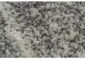 koberec FEEL 5672/16811 TROJÚHELNÍKY šedá / antracitová / krémovýová velikost 140x190 cm | krásné koberce cz