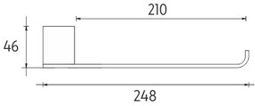 Nimco Držák na ručníky, 25 cm KIBO - Ki 14060g-26