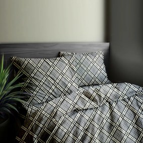 Ervi Bavlněné povlečení - Grey Tartan
