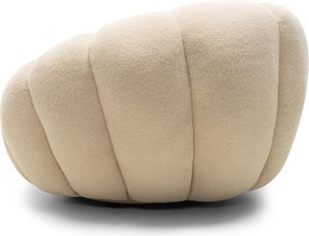 Designové relaxační křeslo VENEZIA 100 cm bouclé béžové