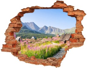 Wallmuralia Nálepka fototapeta 3D na zeď Chaty v horách 90x70 cm