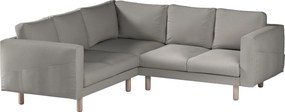 Potah na pohovku IKEA Norsborg rohová 4-místná barva šedá látka pletený vzor