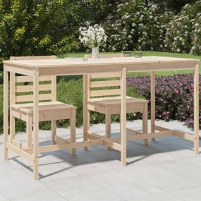 Zahradní stůl 203,5 x 90 x 110 cm masivní borové dřevo - Default Title
