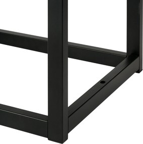 Lavice Polson samet černá konstrukce 120 cm – zelená