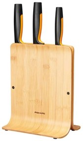 FISKARS - Blok s noži, 3 ks, bambus 1057553