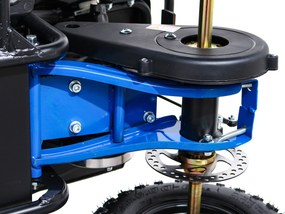 Ramiz Čtyřkolka na baterie E-STAR modrá 35 km/h + motor 1000W + nafukovací kola + nastavení sedadla