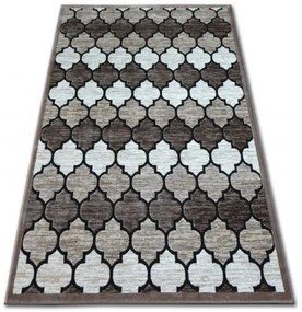 koberec AKRYL YAZZ 3766 Losos, Marocký jetel, Mříž, tmavě béžová velikost 160x220 cm | krásné koberce cz