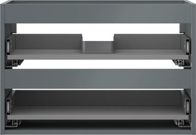 Mexen Box-A, závěsná skříňka 70 cm, 2 zásuvky, grafitová matná, 91AX0-0700-470-2-66