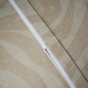 Florella Flanelové povlečení Zoma Beige Rozměr: 70x90 + 140x200 cm