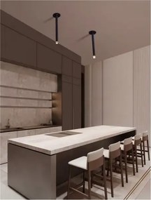 LED černé moderní stropní svítidlo Stilvi