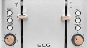 ECG ST 4767 Timber bílá / topinkovač / 1850 W / 4 topinky / 7 stupňů o