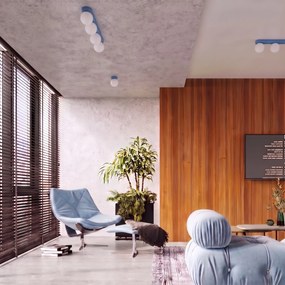 Sollux Lighting Nástěnné svítidlo YOLI 1 světle modré s vypínačem