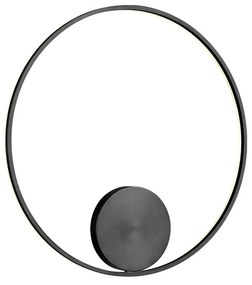Redo 01-1947-DALI Orbit indirect, nástěnné/stropní kruhové svítidlo, 55W LED 3000K stmívatelné DALI, černá, prům. 80cm