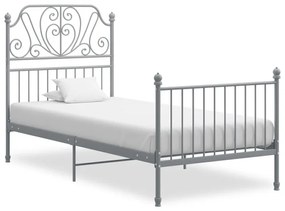 Rám postele šedý kov 90 x 200 cm,  324843 HangarStore.cz