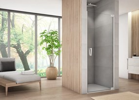 Sanswiss CADURA CA1C jednokřídlé sprchové dveře 75 cm Šířka: 750 mm, Profil: Aluchrom, Sklo: Hladké čiré