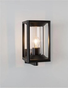 NV 9193101 Venkovní nástěnné svítidlo LOEVE antracitový hliník a čirý akryl E27 1x12W 220-240V IP65 bez žárovky - NOVA LUCE
