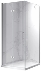 BPS-koupelny Čtvercový sprchový kout ZES KZ20C 90x90 chrom/transparent - bez vaničky