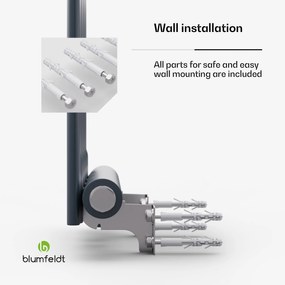 Blumfeldt Ontario, radiátor, 30 x 120, připojení 1/2", instalace na zeď, 733 W