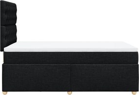 Box spring postel s matrací černá 120x190 cm textil 3293528