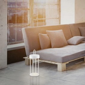 LD 19300-16 ANSELM LED stolní lampa na baterie bílá 28cm dotykový stmívač IP44 zahradní svítidlo 2700K - JUST LIGHT