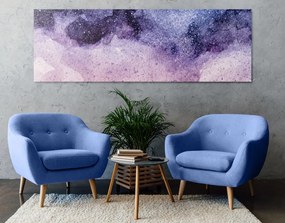 Obraz abstrakce noční oblohy - 150x50 cm