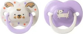 Tommee Tippee Ultimate Fit DECO silikonový dudlík 18-36 m GIRL 2ks - v