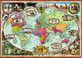 Ravensburger Kolem světa na kole / 1000 dílků / od 14 let