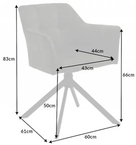 Loft zelená otočná židle/ 42393