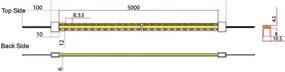 Mantra 9152 COB LED pásek 12W/m, 1030lm/m 3000K, délka 5m, 24VDC, IP65