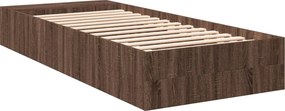 Rám postele hnědý dub 75 x 190 cm kompozitní dřevo 3280628
