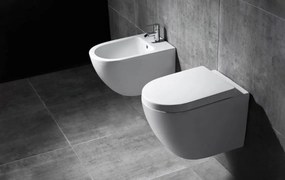 Rea Carlo mini - Závěsný bidet, bílá, REA-C2276