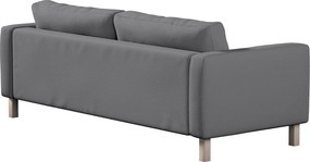 Potah na pohovku IKEA Karlstad, 3-místná, rozkládací barva šedá látka pletený vzor